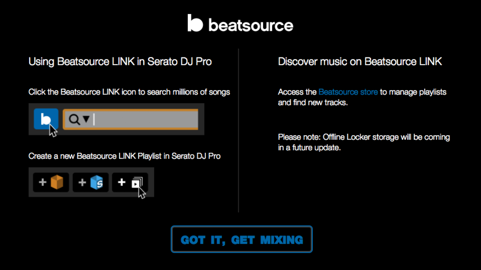 Getting started with Beatsource in Serato DJ Pro and Serato DJ Lite ...